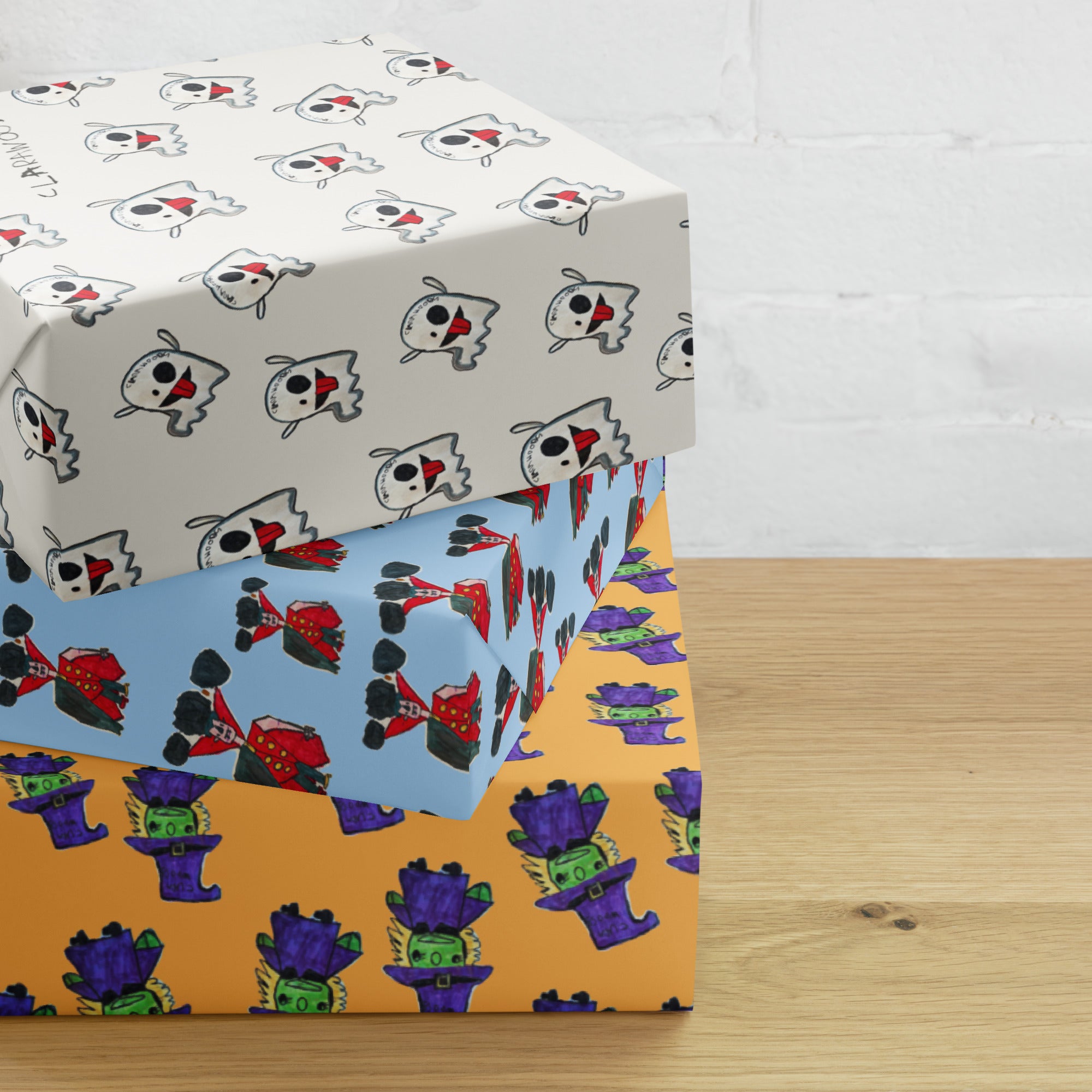 Halloween Wrapping Paper (Set of 3) – Clara Woods Collection